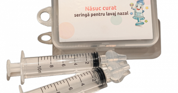 Năsuc curat, seringă pentru lavaj nazal